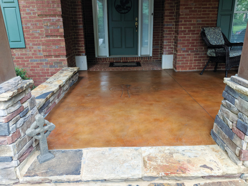 Stained And Colored Concrete - Keystone Concrete Foundations